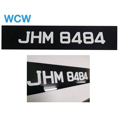 New Design Code Wcw Nombor Kereta 3d Krystal 3d Crystral Car