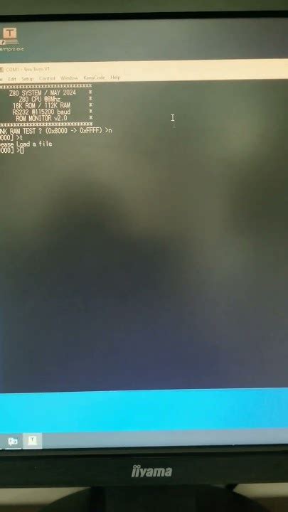 Z80 Computer Displaying Ascii Image Via Rs232 Youtube