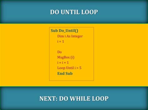 Macros Code For Loop Ppt