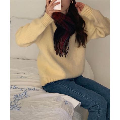 Fairy Tail Tw 正韓代購 韓國代購 韓系 東大門 繽紛馬卡龍色系馬海毛圓領針織毛衣 蝦皮購物