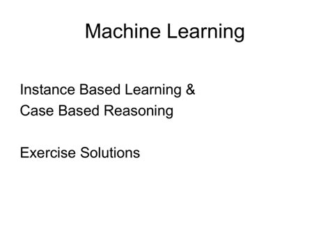 Machine Learning