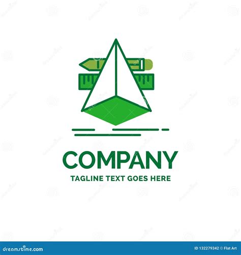 3d Design Designer Sketch Tools Flat Business Logo Template Stock Vector Illustration Of