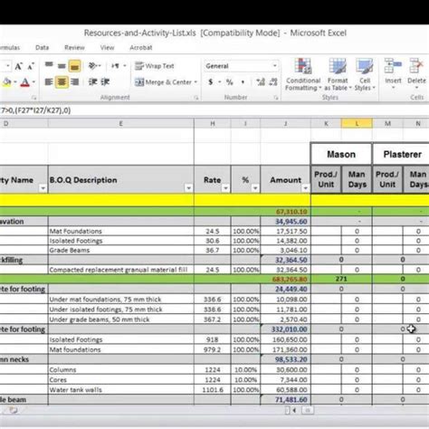 Resource Spreadsheet Intended For Resource Management Spreadsheet Excel