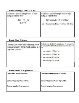 Exponential Functions Study Guide By Mr Werneckes Math Stuff TPT