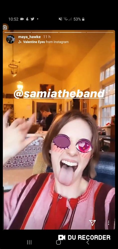 Maya Hawke Instagram Story Scrolller