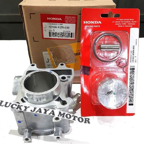 Jual Blok Seher Vario Fi Injeksi KZR Plus Piston Kit KWN Old Lama Original Indonesia Shopee