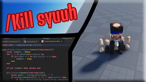 Admin Commands Roblox Studio Kit Youtube