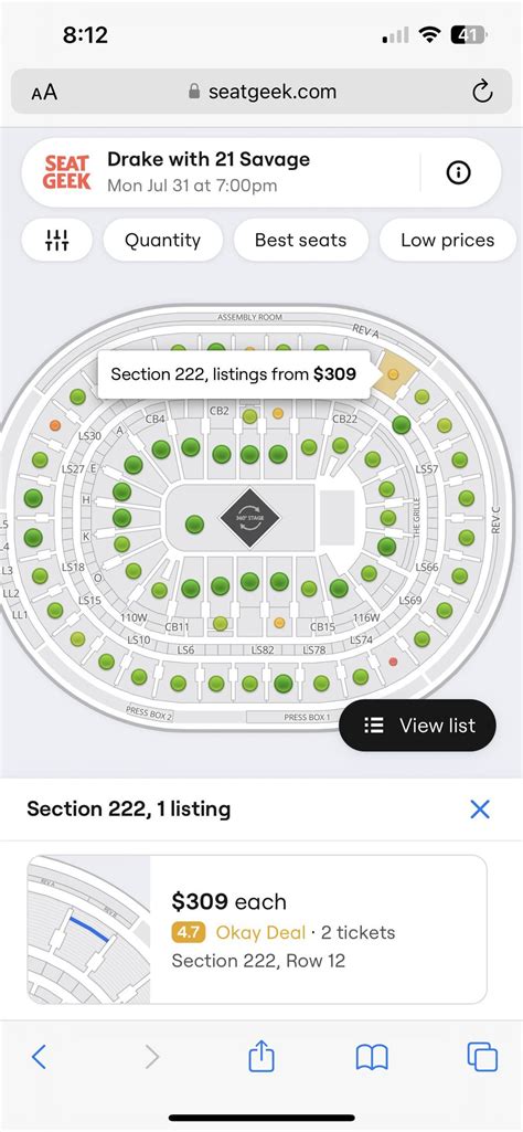 Cant Complain About The Price 180 With Presale But Feeling Meh About Seat R Drizzy