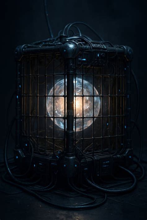 Sci Fi Energy Core In Containment Stock Illustration Illustration Of