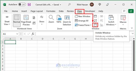Cannot Edit A Macro On A Hidden Workbook 2 Solutions