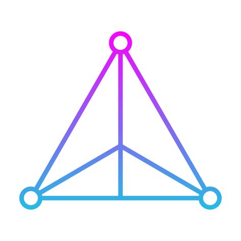 Triangle Generic Gradient Outline Icon