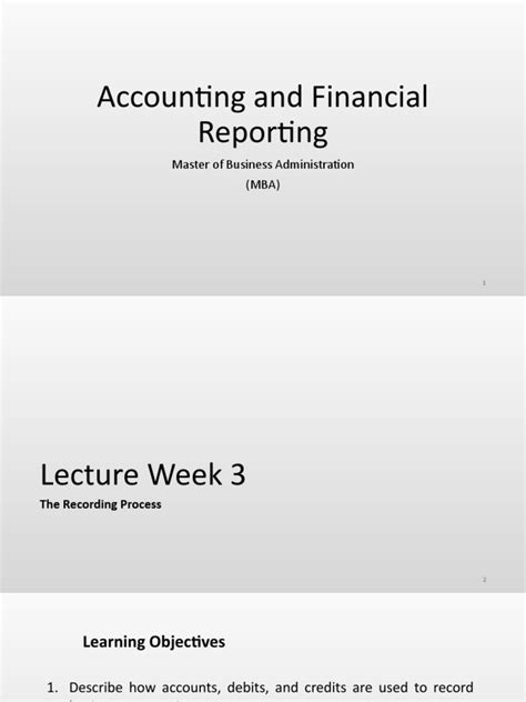 lecture week 3 pdf debits and credits service industries