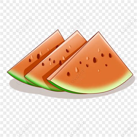 만화 붉은 수박 그림 Png 일러스트 무료 다운로드 Lovepik