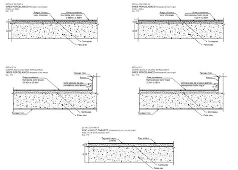 Flooring Section Plan Autocad File