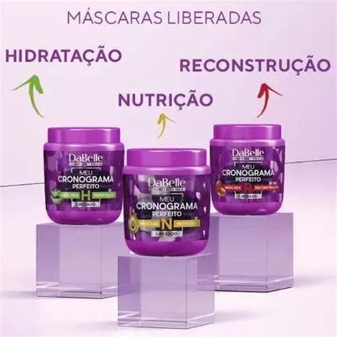 DABELLE KIT 3 MASCARAS MEU CRONOGRAMA PERFEITO 1200G Shopee Brasil
