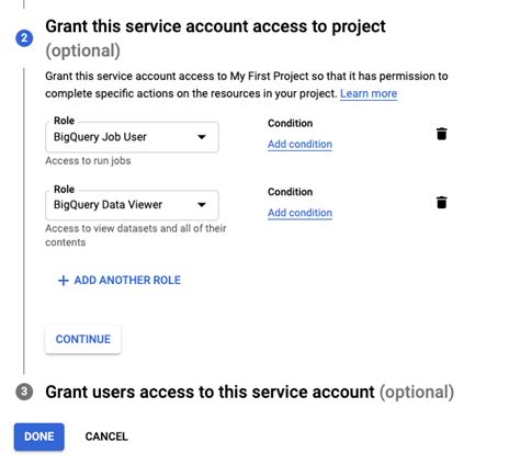 BigQuery PushMetrics