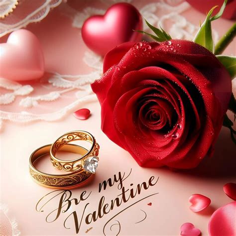 Premium Photo Valentines Day Card Couple In Love With Heartrose