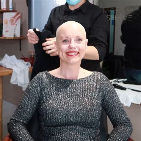 Woman With Long Hair Makes An Appointment To Get Her Head Shaved Bald Model Shave