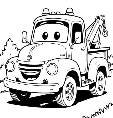 Free Printable Tow Truck Coloring Pages