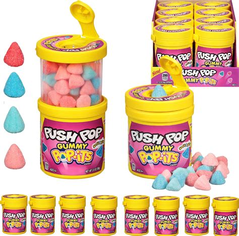 Push Pop Gummy Roll 4ct Bag With Assorted Fruity Flavors 1 4oz Grocery And Gourmet