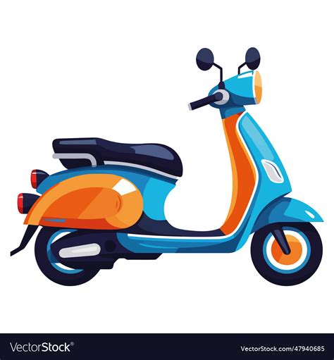 Colored Motorcycle Design Royalty Free Vector Image