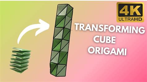 How To Do A Transforming Cube Paper Origami Origami And Fun Tutorial