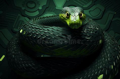 Snake Reptile Mockup Generate Ai Stock Illustration Illustration Of
