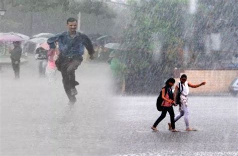 Heav Rain Alert In Rajasthan Monsoon In Districts Water Filled On Road