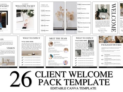 Client Welcome Packet Template | Client Onboarding Template | New Client Service Guide ...
