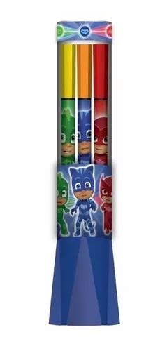 Marcadores X 12 En Tubo Tapimovil Pj Masks Pijamas Mercadolibre