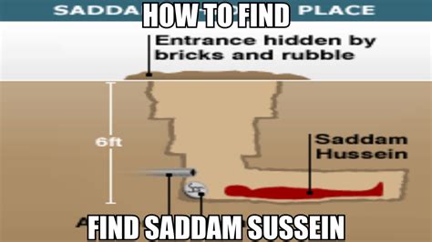 How To Find Saddam Husseins Hiding Place Youtube