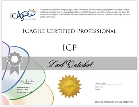 Zaid Qutishat On Linkedin Happy To Announce That I Am Officially Icagile Certified Thanks To Zaid Qutishat On Linkedin Happy To Announce That I Am Officially Icagile Certified Thanks To