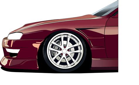 Nissan Sylvia S14 Ai Vector Rendering Behance
