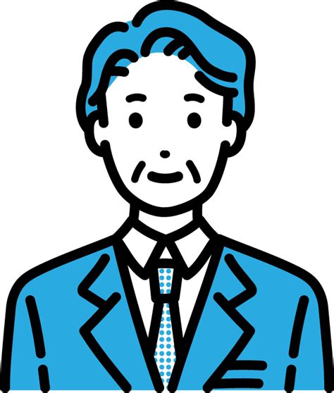 中年のビジネスマン（男）のイラスト 商用可・フリーイラスト素材集｜ちょうどいいイラスト
