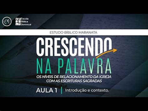 CRESCENDO NA PALAVRA AULA 01 PR ACYR DE GERONE JR IME MARANATA 14 10 2020 YouTube