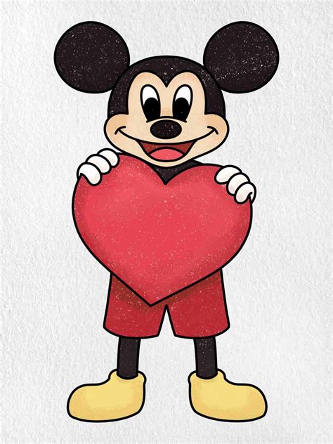 Love Mickey Mouse Drawing Helloartsy