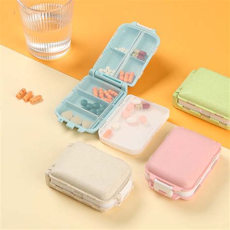 Caja Dispensadora Portátil Xihbxyly Mini Caja Dispensadora De Tabletas