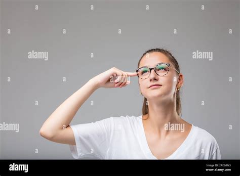 An Intelligent Ingenious Womans Face Signals That Shes Made An