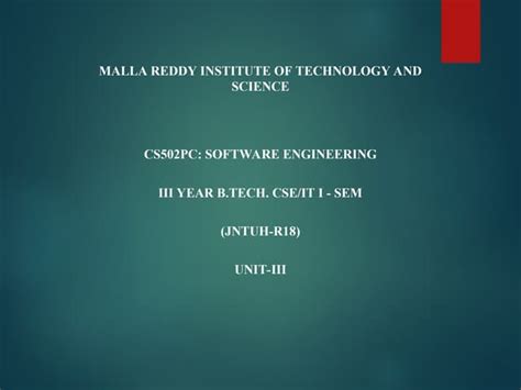 Software Engineering Unit 3 In Software Engineering Ppt Graphics