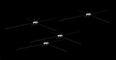 Esa Science And Technology Artists Impression Of The Cluster Spacecraft