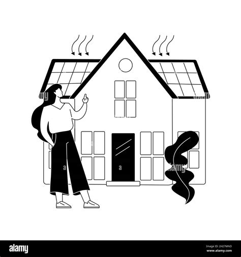 Passive House Abstract Concept Vector Illustration Stock Vector Image