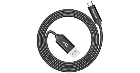 Tronsmart CPP5 PowerLink Braided Nylon USB C To USB A 2 0 Charging And
