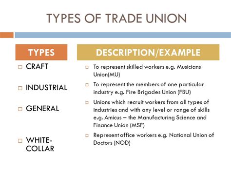 Trade Union Definition Functions Types Examples 51 OFF