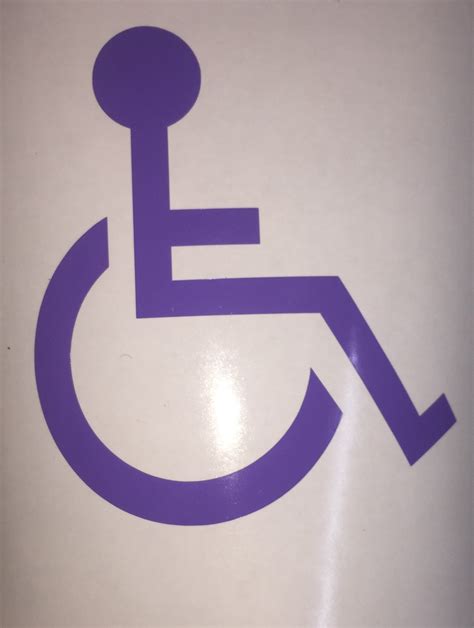 Wheelchair Vinyl Decal Wheelchair Bumper Sticker Etsy