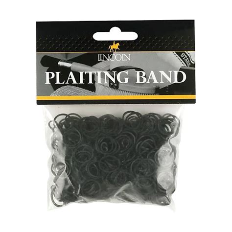 Lincoln Plaiting Bands 500 Pack Black One Size