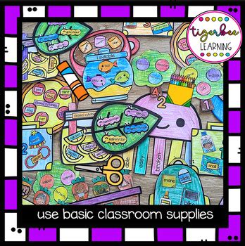 Syllable Sort Phonics Crafts Open Closed Syllable Counting TPT