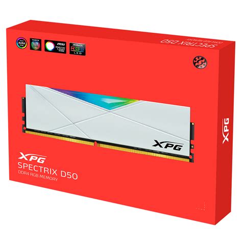 Adata Xpg Spectrix D50 White 8gbx2 16gb 3600mhz Ddr4 Pc Worth