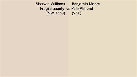 Sherwin Williams Fragile Beauty SW 7553 Vs Benjamin Moore Pale Almond