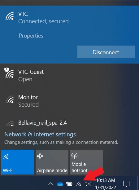 Wifi Setup Windows VSC IT