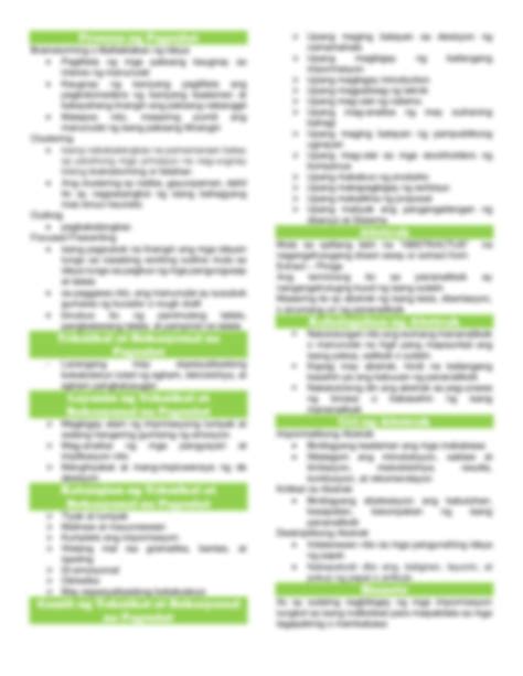 SOLUTION Pagsulat Sa Filipino Sa Piling Larangan Reviewer Studypool